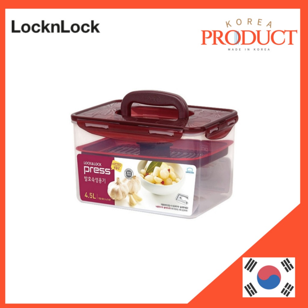LOCKNLOCK Fermentation Aging Container 4.5L Food Storage Container ...
