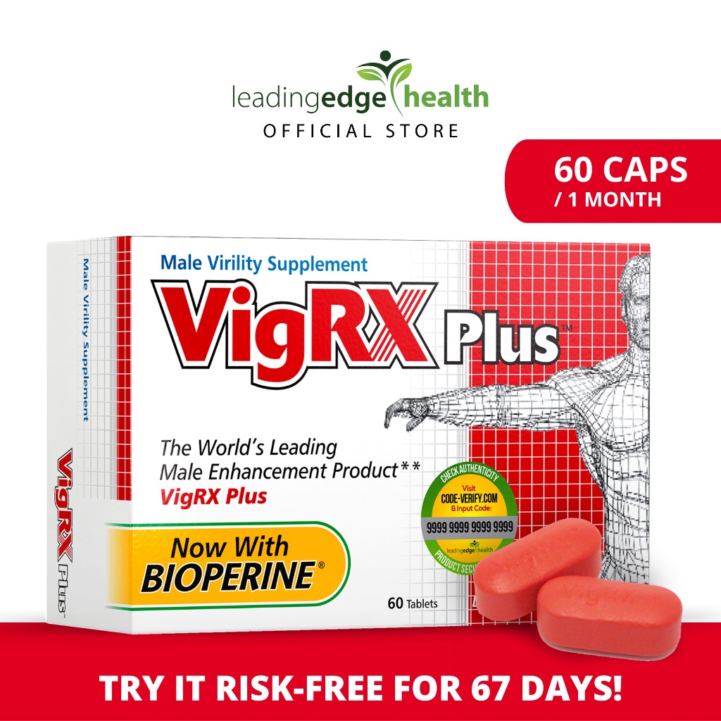 VigRX Plus Male Herbal Dietary Supplement Pills for Men by Official Leading Edge Health | Shopee ...