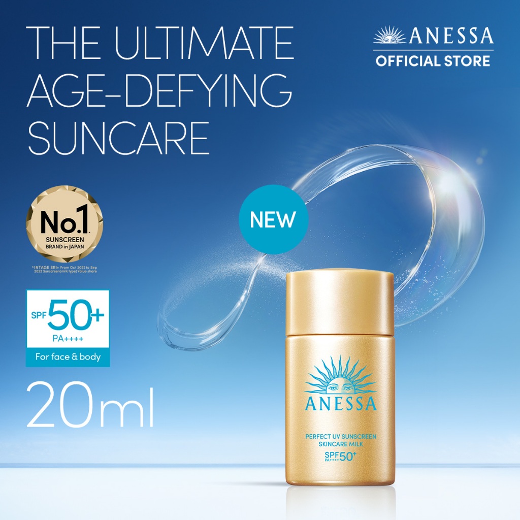 Anessa Perfect UV Sunscreen Skincare Milk 20ml | Shopee Singapore