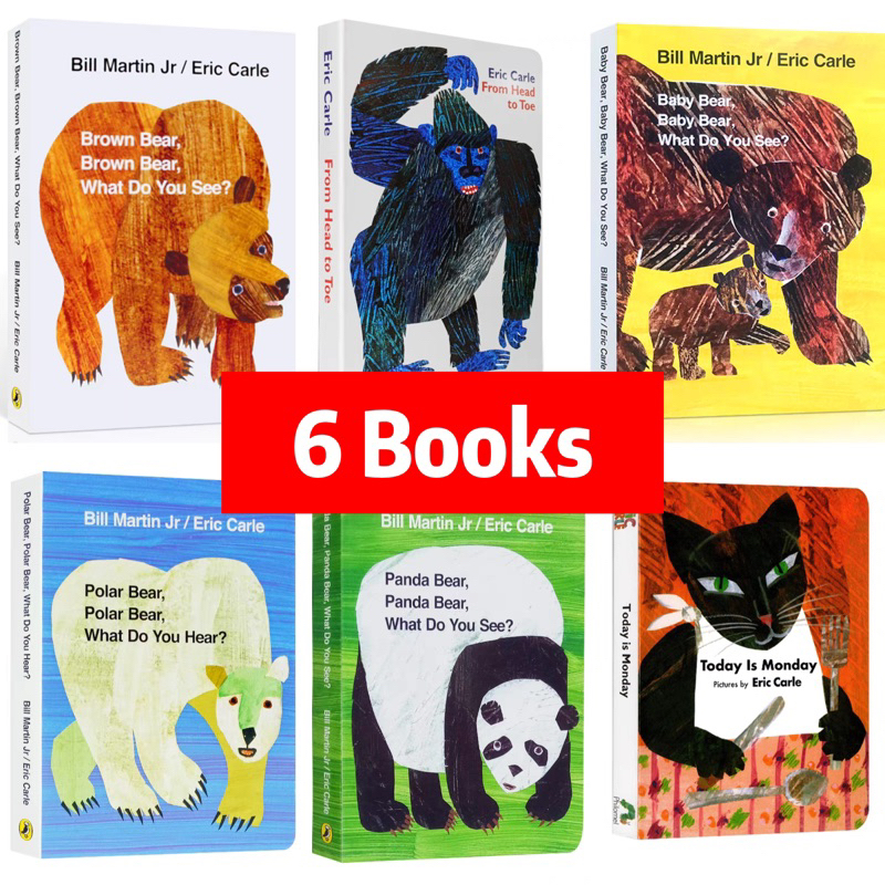 [SG STOCKS] Eric Carle Brown Panda Baby Polar Bear What do you see ...