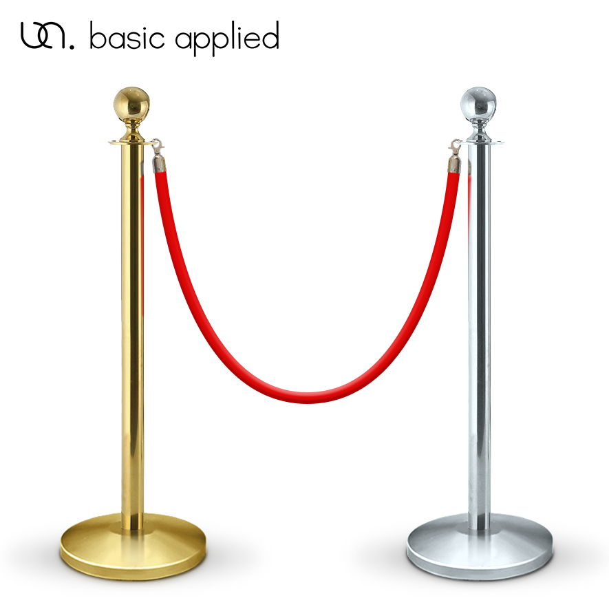 Premium Ball Top Stainless Steel Queue Pole | Hotel Crowd Control ...
