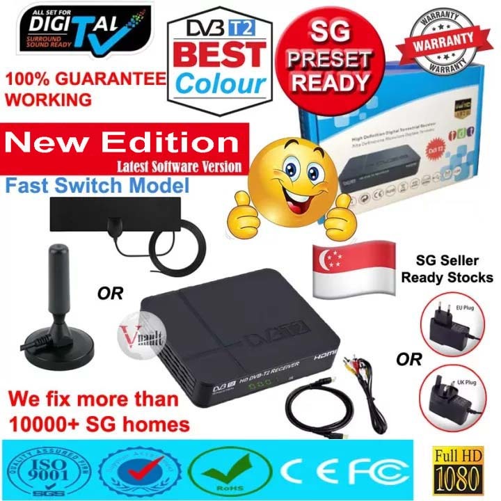 [Local Seller][Ready Stock] New Edition K8 DVB-T2 Set Top TV Box SG ...