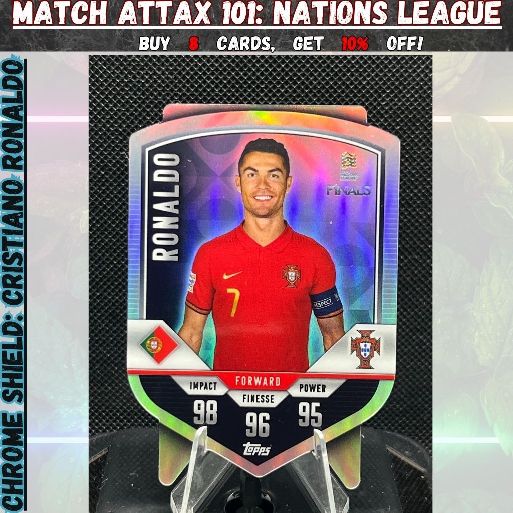 Nations League Match Attax 101: Chrome Shield (Cristiano Ronaldo ...