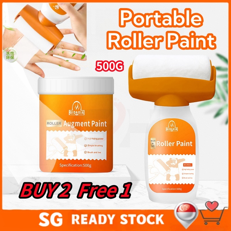 🇸🇬[SG Stock]（BUY 2 Free 1）Wall Roller Paint Wall Repair Paint with ...