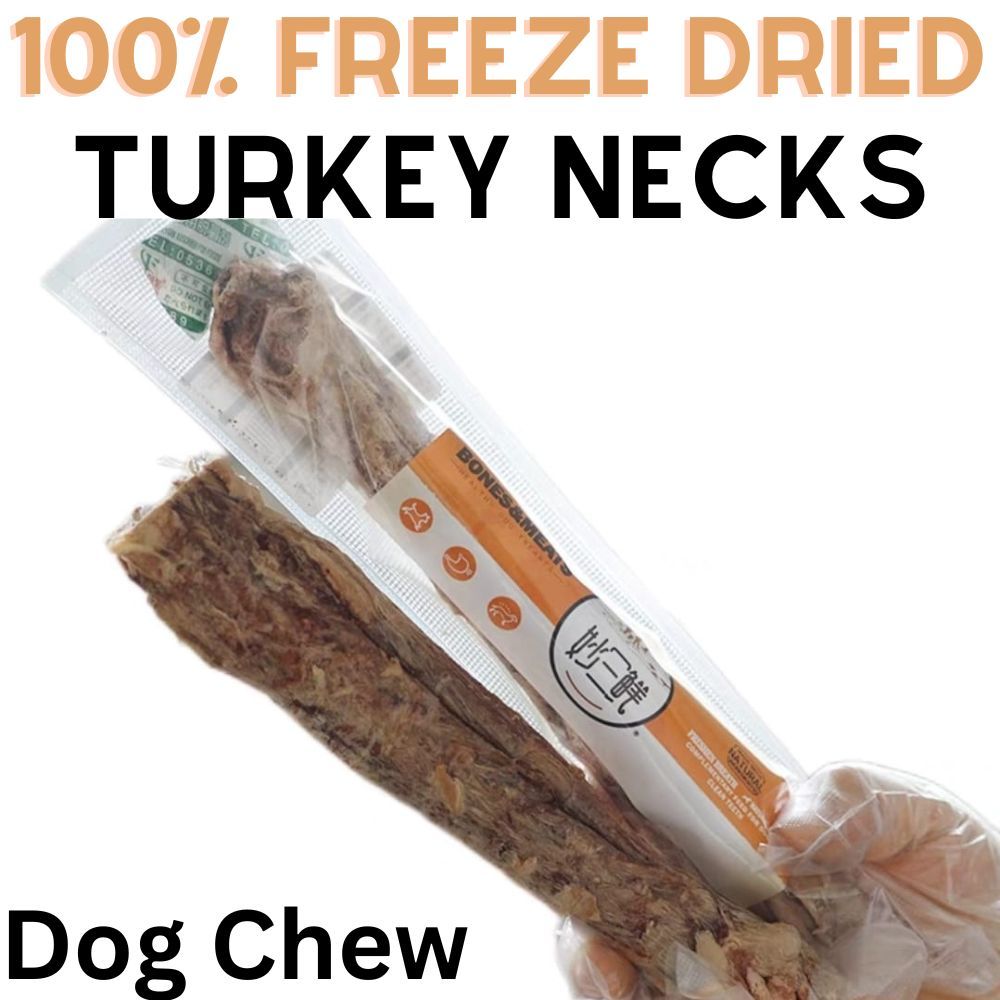 Crunchy Turkey Neck Freeze Dried Whole. Light-weight, Natural Dog Chew ...
