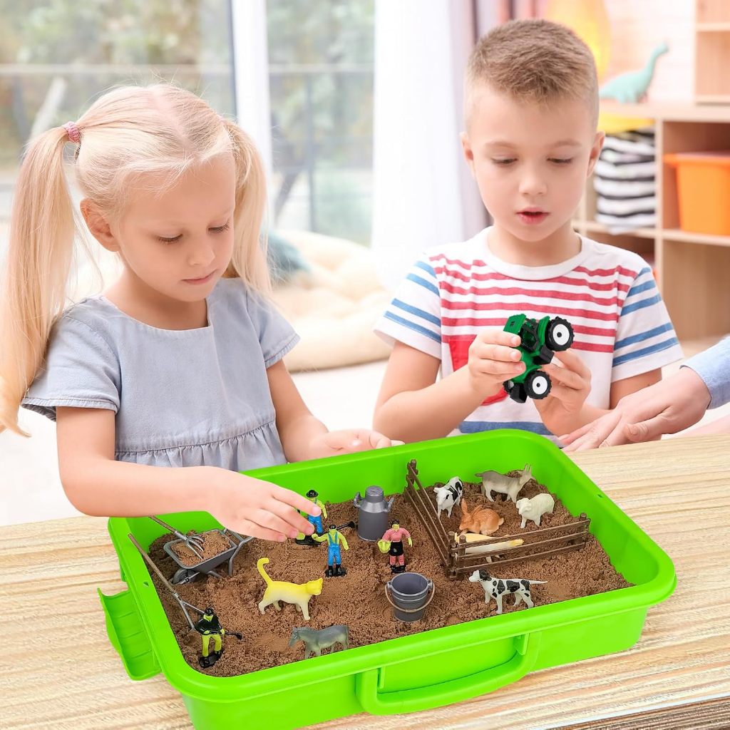 Sensory Bin Ocean Dinosaur Construction Farm Play Sand Sensory Toys ...