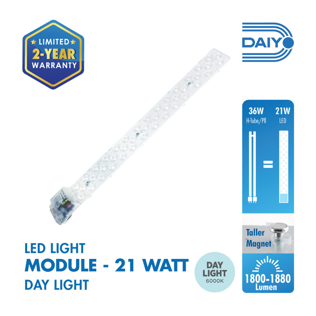 Daiyo 15W/ 21W LED Rectangle Module Light (Day Light) | Shopee Singapore