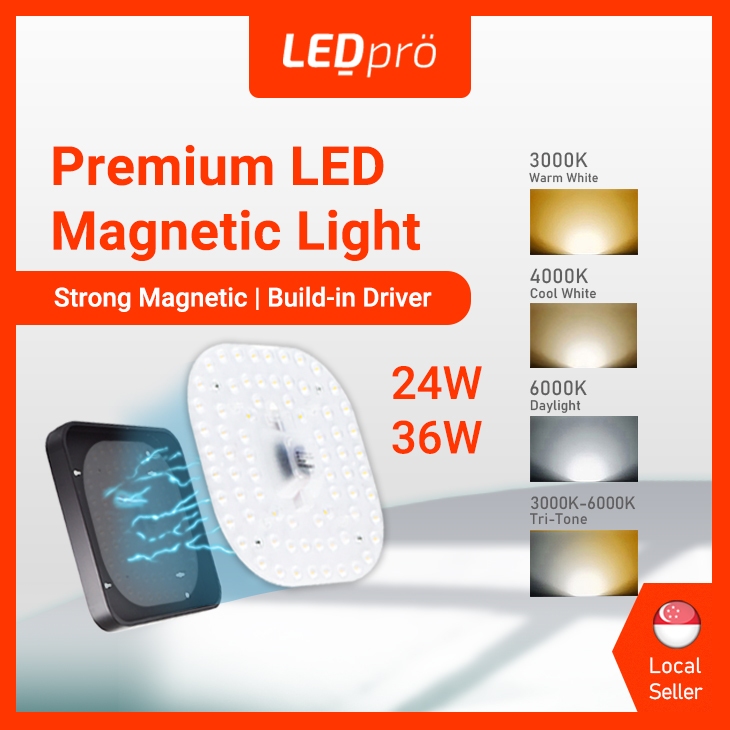 LED PRO LED LIGHT 20W 24W 36W Ceiling Light Replacement/Magnetic Light ...