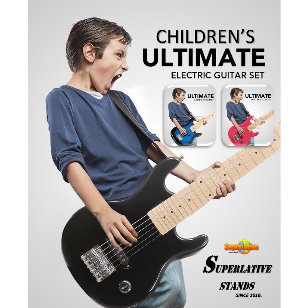 30" Electric Guitar Full Set Kids Guitar For Beginners Boys & Girls ...