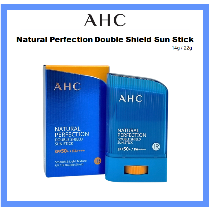 [AHC] Natural Perfection Double Shield Sun Stick 14g / 22g | Shopee ...