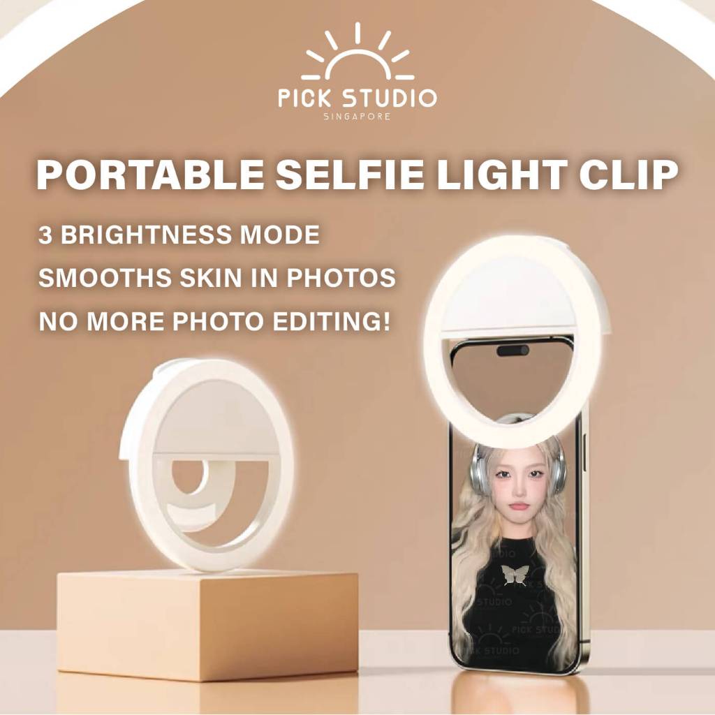 [SG READY STOCK] Portable Selfie Light Clip / Selfie Ring Light / LED ...