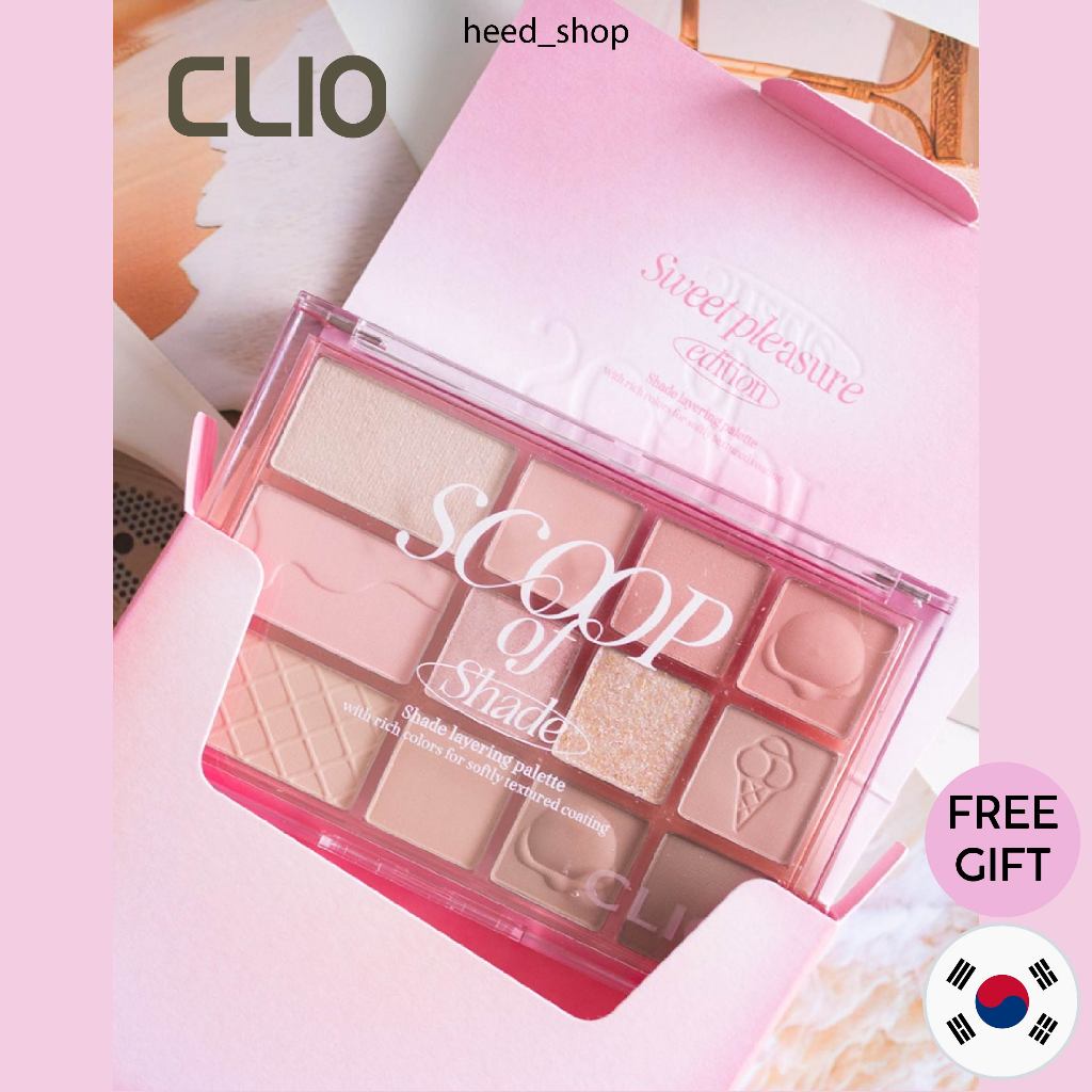 [CLIO] Shade & Shadow Eyeshadow Palette Scoop Of Shade Palette / Free ...