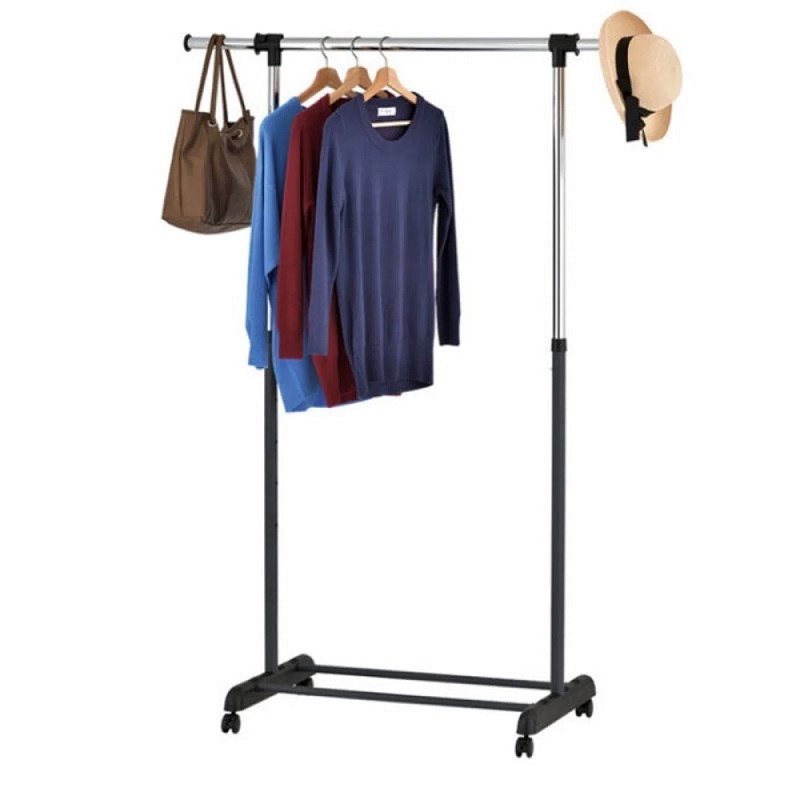 Single Pole Telescopic Clothes Rack | Shopee Singapore