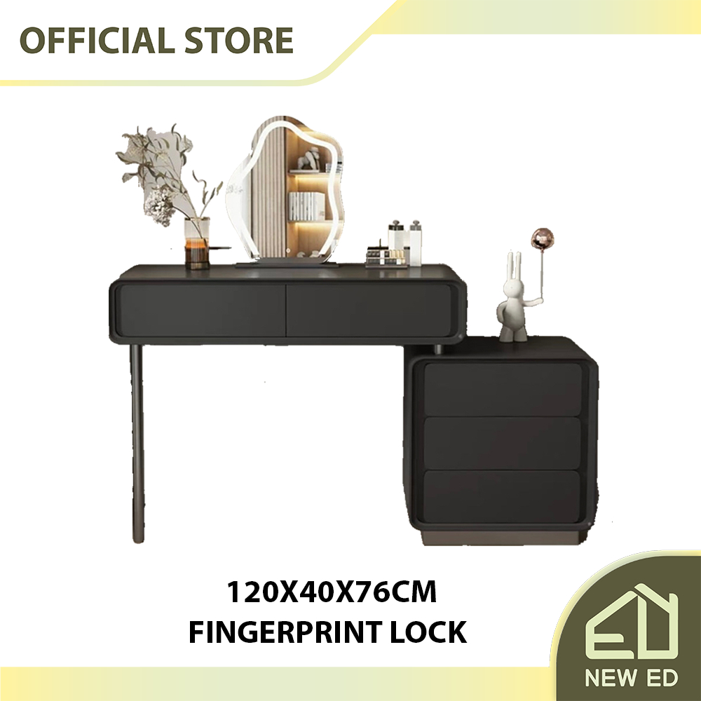 Newed Bedroom Dressing Table With Three Bucket Cabinet Fingerprint Lock ...