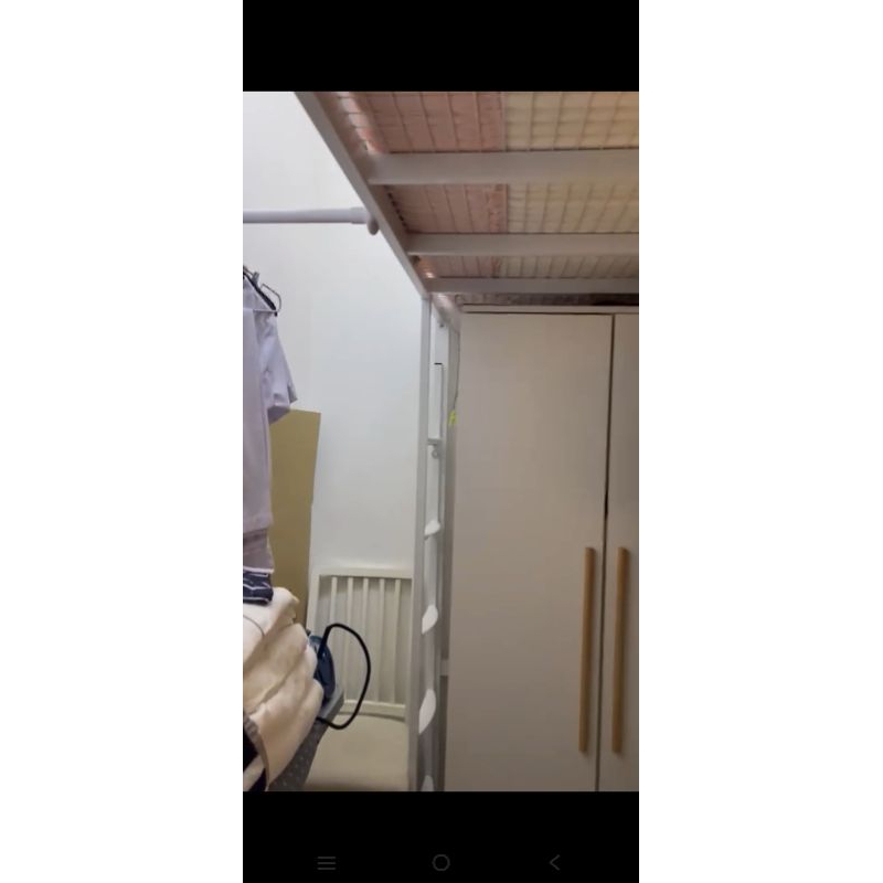 Helper room loft bed customize with wardrobe | Shopee Singapore