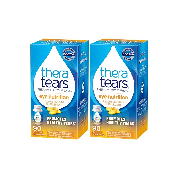 [Exp 2026/2027] Thera Tears Nutrition 1200mg Omega-3 Supplement Eye ...