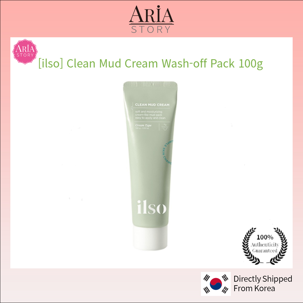 [ilso] Clean Mud Cream Wash-off Pack 100g | Shopee Singapore