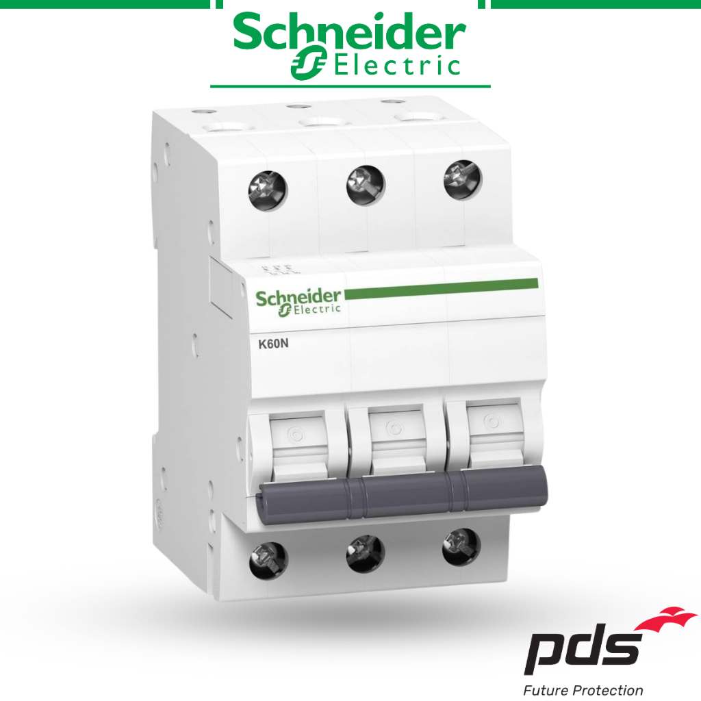 SCHNEIDER MCB Acti9 K60N/K60H 3 Pole 10A-40A, 3P Pole Miniature Circuit ...
