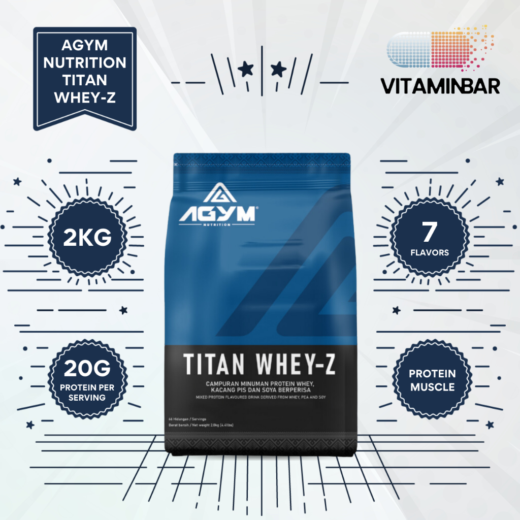 AGYM Nutrition Titan Whey-Z Protein Muscle-Building Formula Premium ...