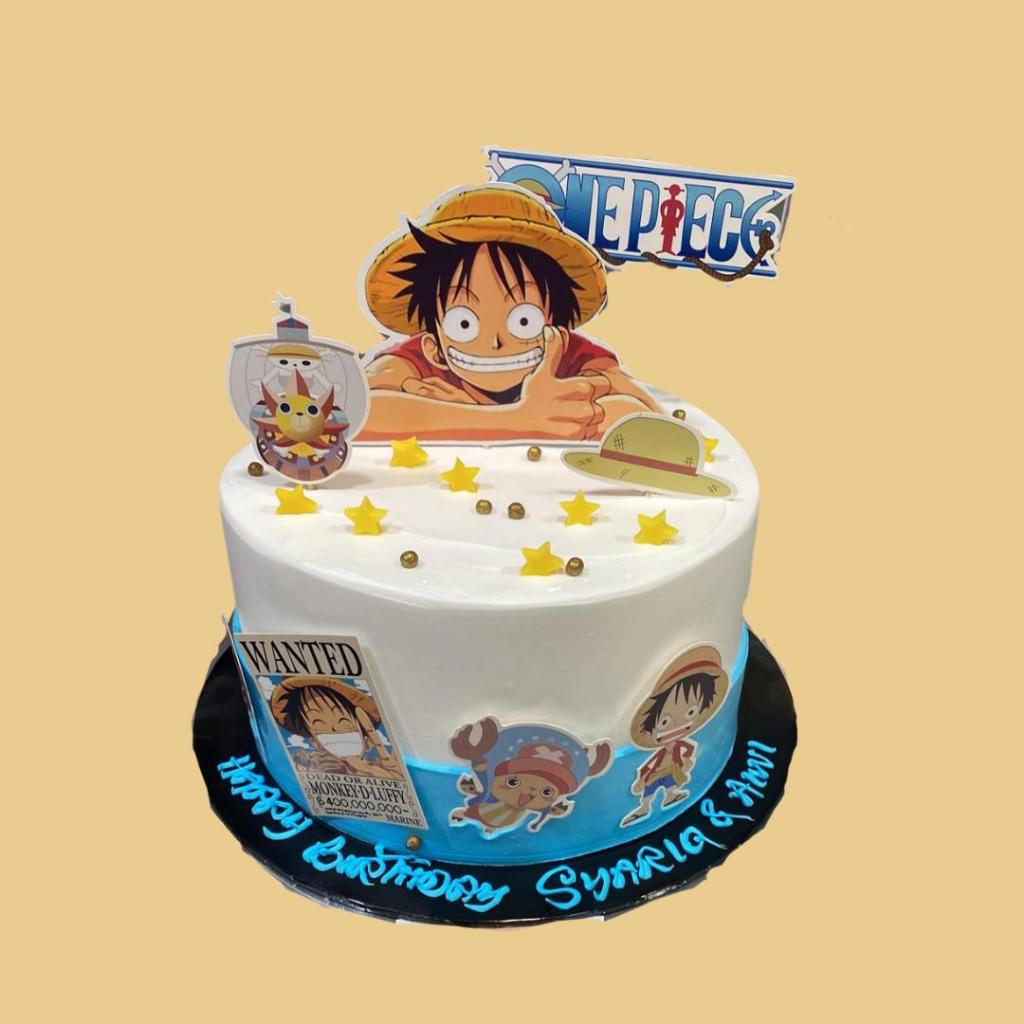 Halal-Certified One Piece Luffy Inspired Themed Cake | Shopee Singapore