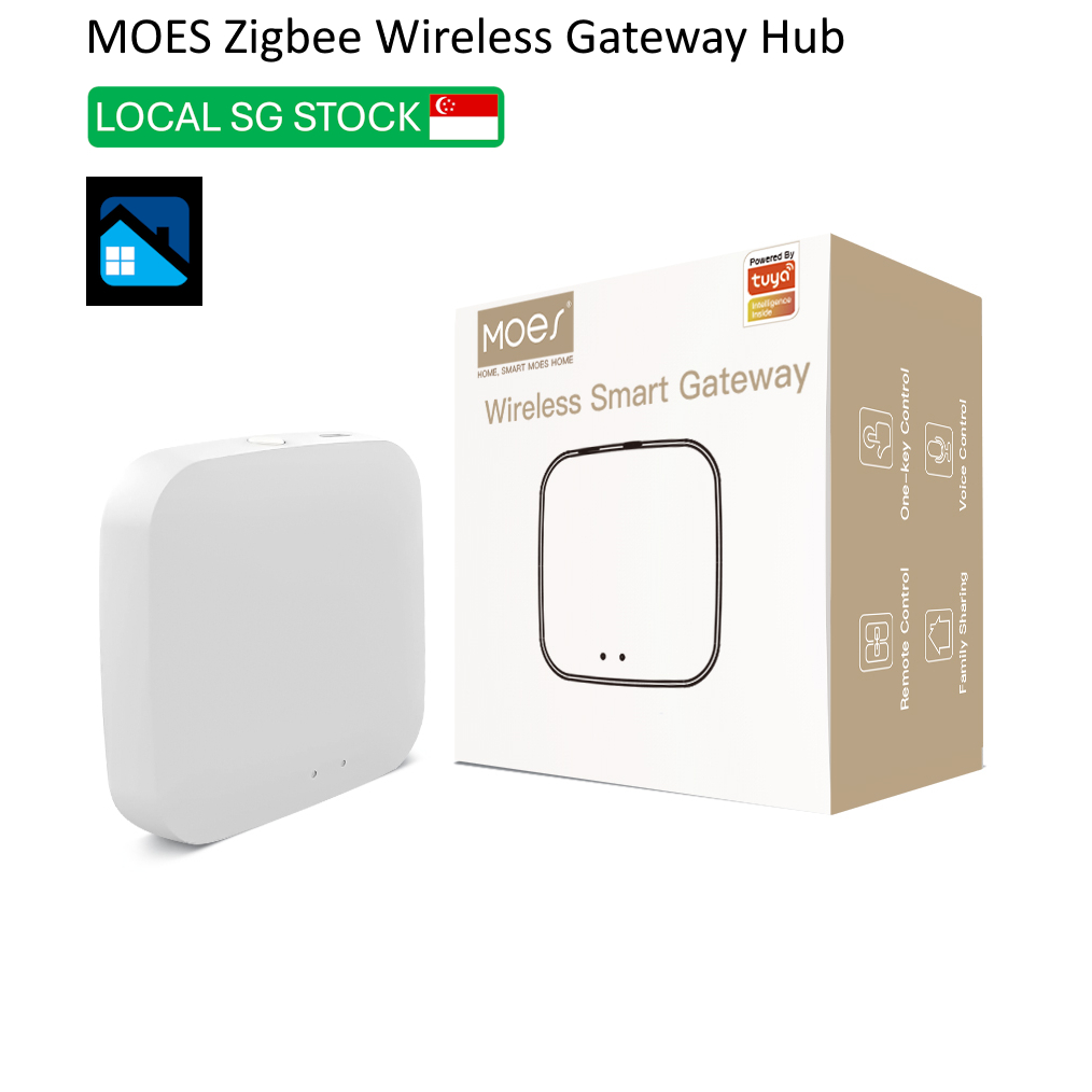 MOES ZigBee Wireless Gateway Hub TUYA (ZHUB-W) | Shopee Singapore