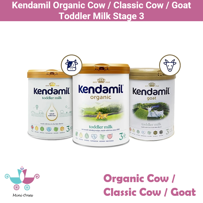 Kendamil Stage 3 Milk Organic Cow / Classic Cow / Goat Toddler Milk (12 ...