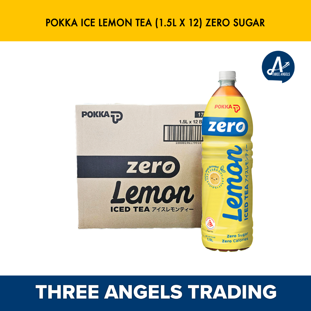 Pokka Ice Lemon Tea (1.5L x 12) Zero Sugar | Shopee Singapore