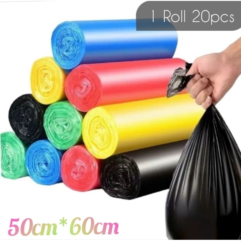 [SG Seller]50cm×60cm S/M/L/XL Extra Thickness Rubbish Bag, Garbage Bag ...
