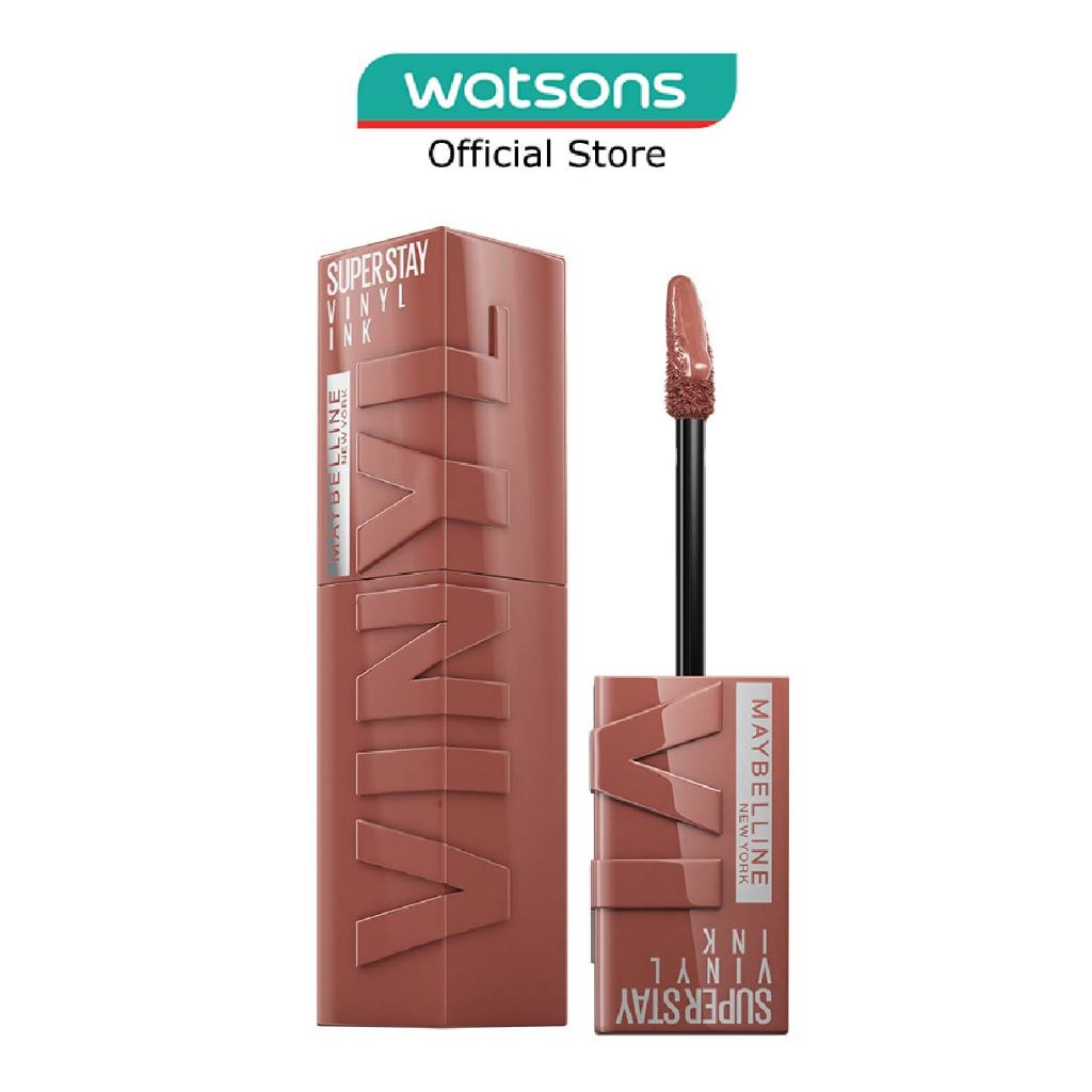 MAYBELLINE SuperStay Vinyl Ink Punchy 120 Liquid Lipstick (Smudge Proof ...