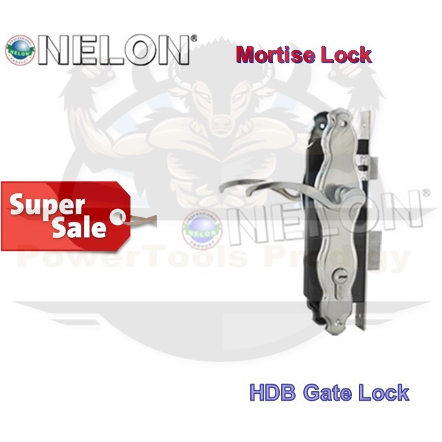 NELON MORTISE LOCK/ HDB METAL GATE DOOR LOCK ML99 | Shopee Singapore