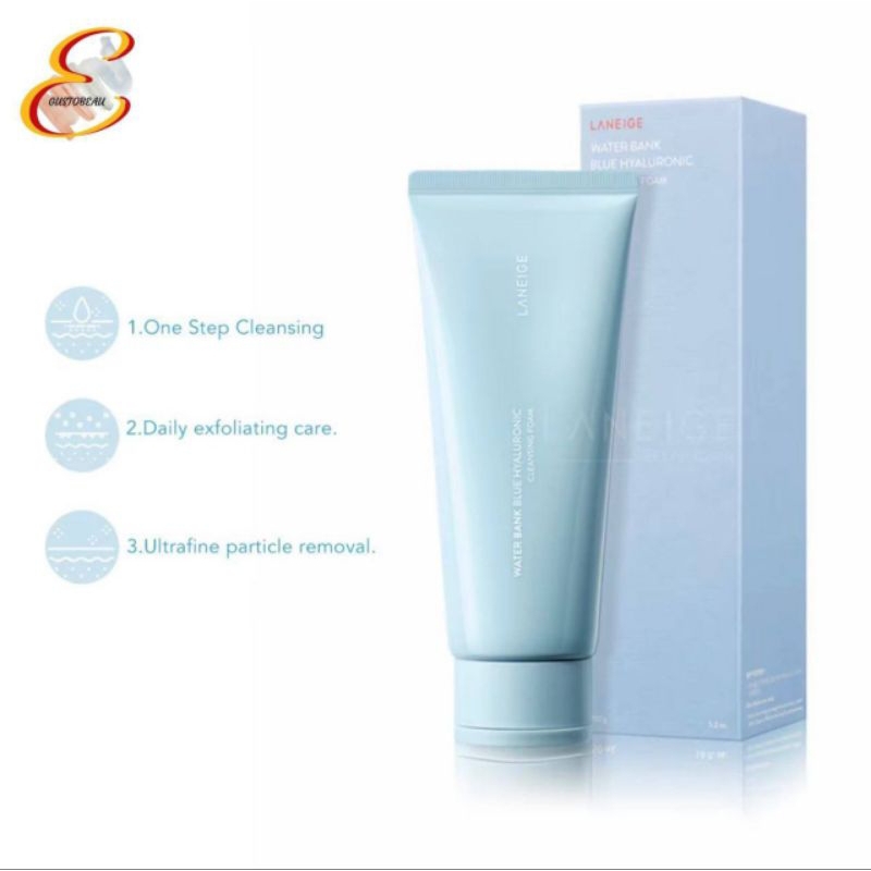 [SG Ready Stocks] 150ml LANEIGE Water Bank Hyaluronic Cleansing Form ...