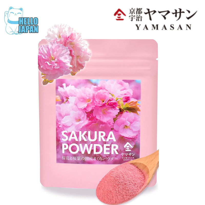 KYOTO YAMASAN Sakura Powder 40g Japanese confectionery Edible flower ...
