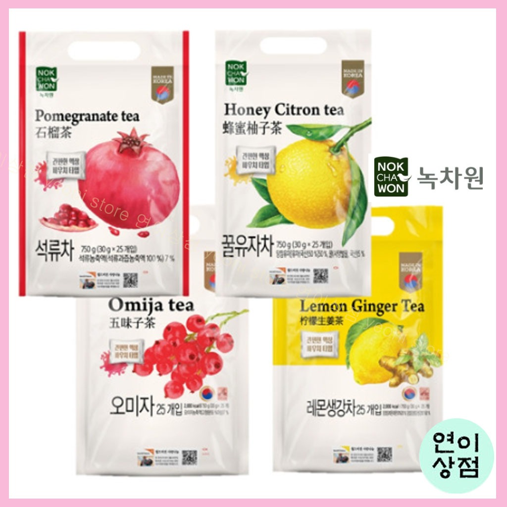 nokchawon 25 packs omija tea liquid tea pomegranate tea honey citron ...