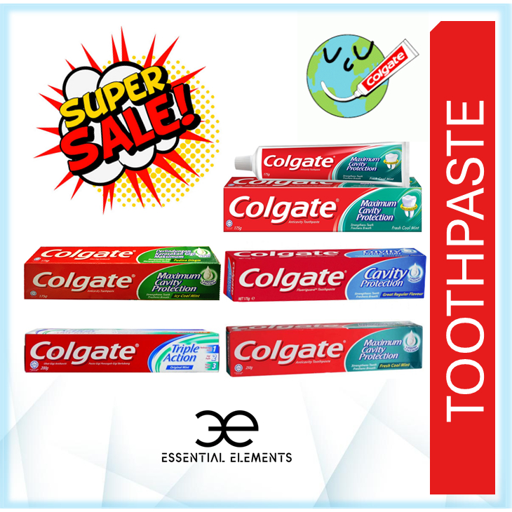 COLGATE TOOTHPASTE/TRIPLE ACTION/ICY COOL MINT/GREAT REGULAR/FRESH MINT ...