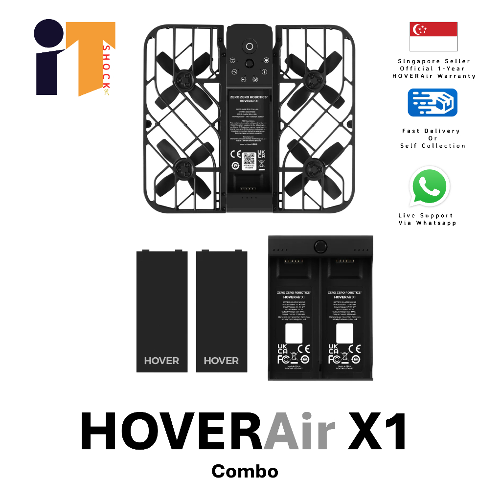 HOVERAir X1 Pocket-sized Self flying Camera Drone Combo (Hover, HoverAir) | Shopee Singapore