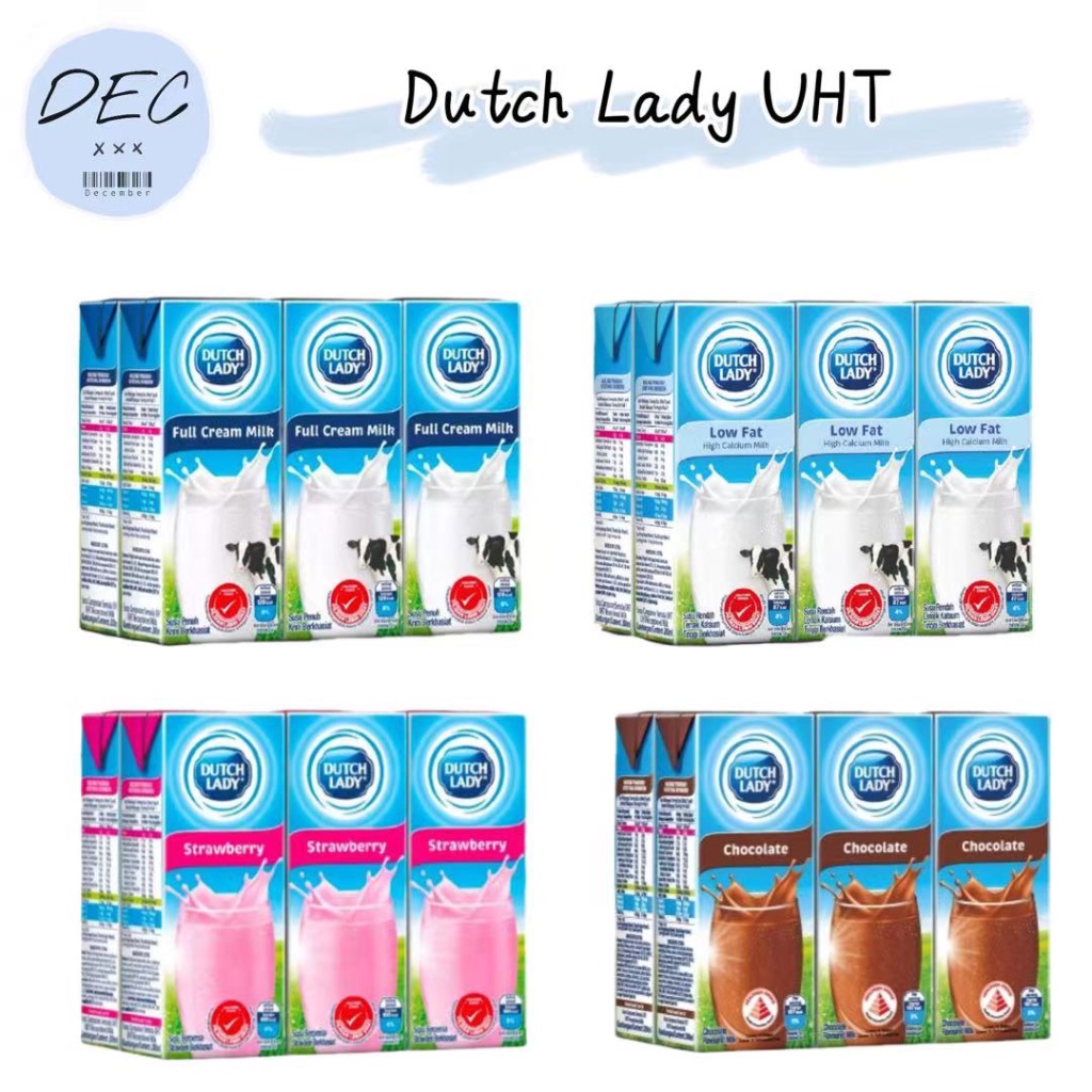 Dutch Lady UHT Milk 24packets x 200ml(1 Cartons) | Shopee Singapore