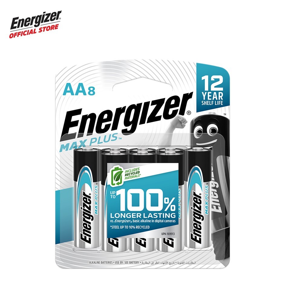 Energizer Max Plus AA 8S Batteries | Shopee Singapore