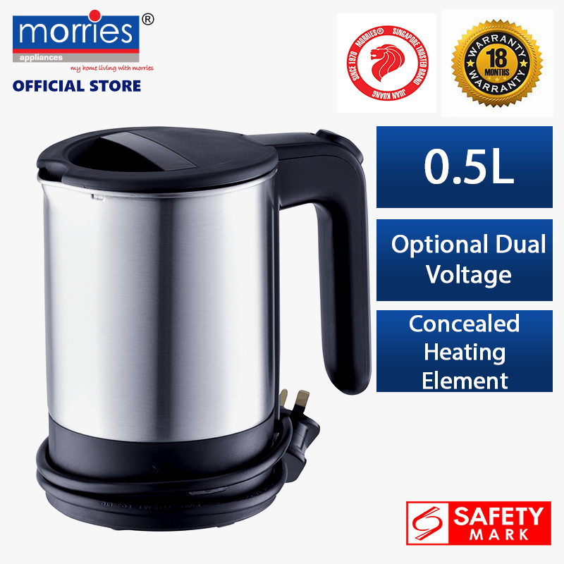 Morries 0.5L Dual Voltage Travel Kettle MS-TK816 | Shopee Singapore