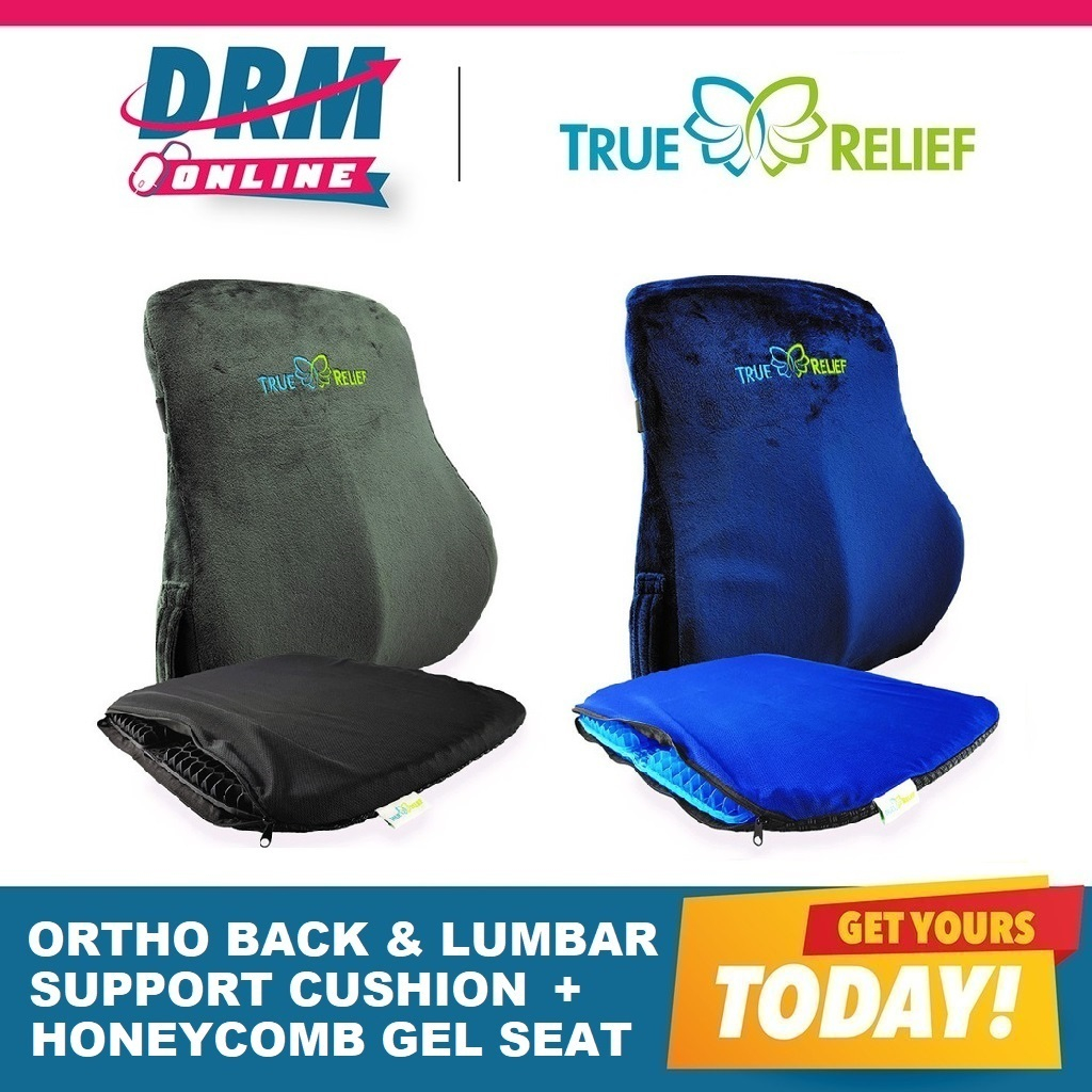 Official Distributor | True Relief Combo - Ortho-Back & Lumbar Support ...