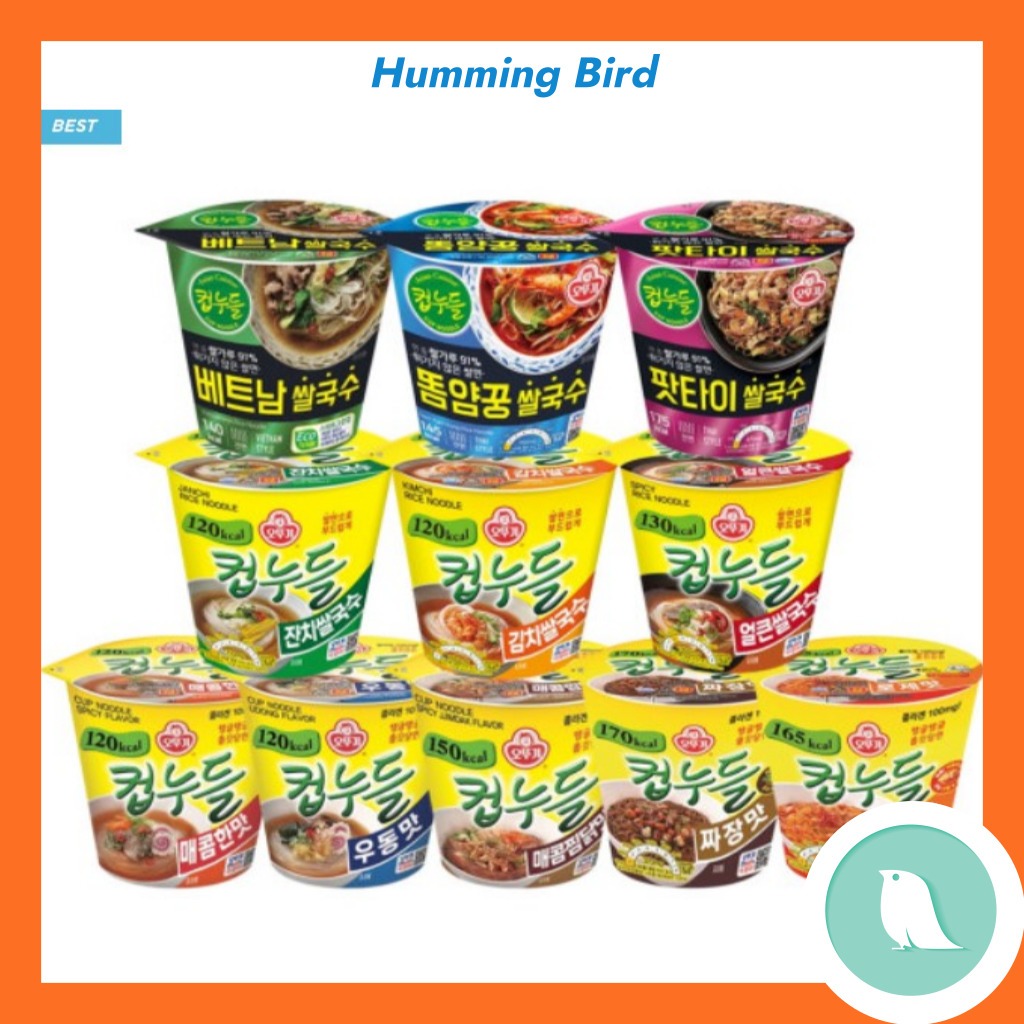 [Ottogi]Cup Noodle 12Types / Low Calorie Noodle / Rice Noodles / Kimchi ...