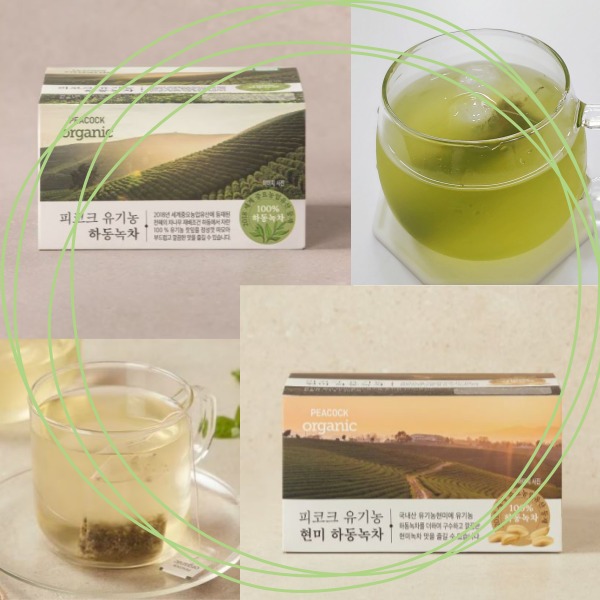 [Peacock] Organic Green Tea 1.2g x 50T / Brown rice green tea 1.2gx 50T ...