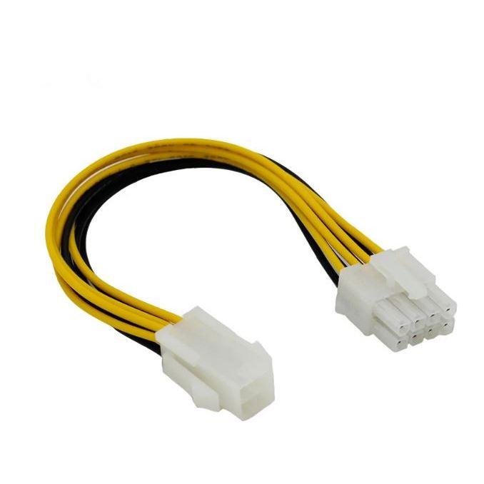 4 pin Male To 8 pin Female 4Pin To 8Pin Lead Extension to CPU Power Converter | Shopee Singapore