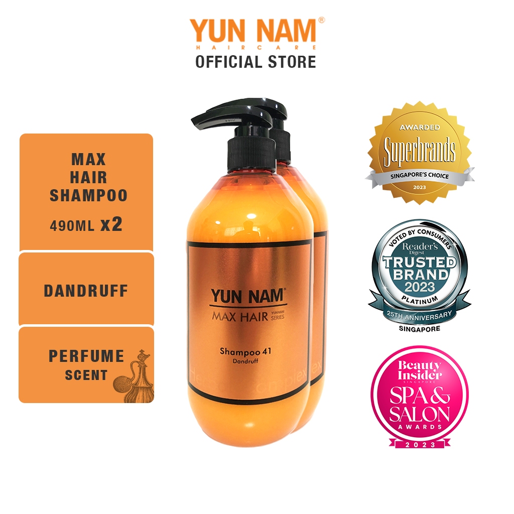[YUN NAM HAIRCARE] Max Hair Shampoo 490ML x2 (Dandruff) | Shopee Singapore