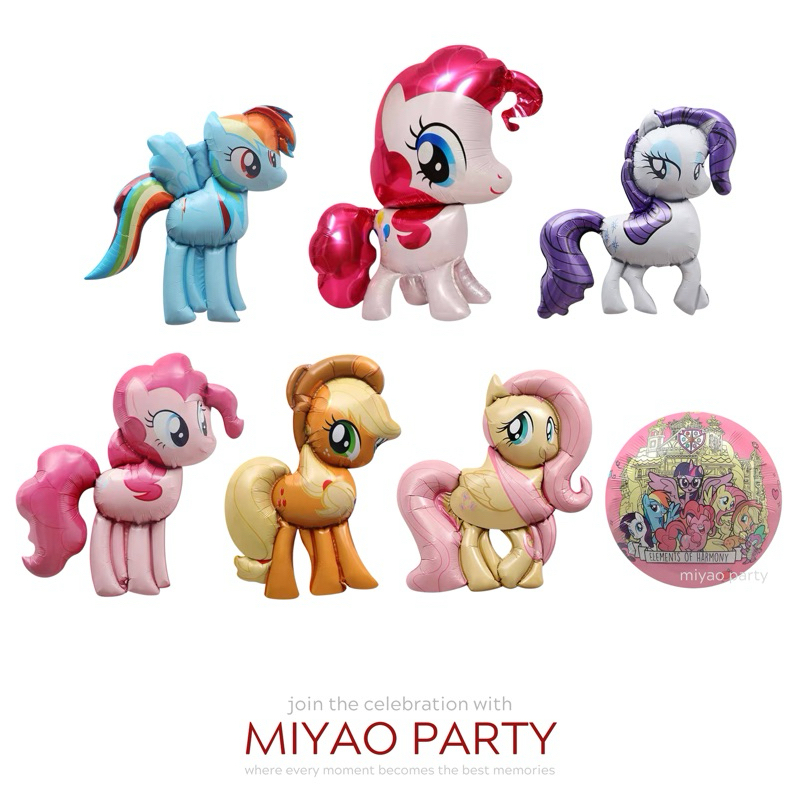 My Little Pony Foil Balloons / Baby Girl Pinkie Pie Rainbow Dash Rarity ...