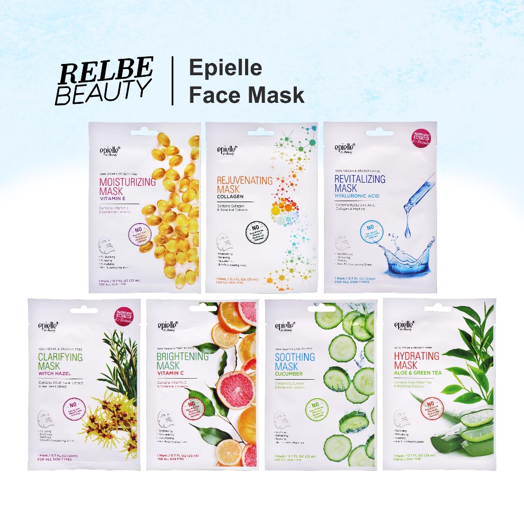 [MIX & MATCH]Epielle Face Mask RELBE BEAUTY (Revitalize,Clarify ...