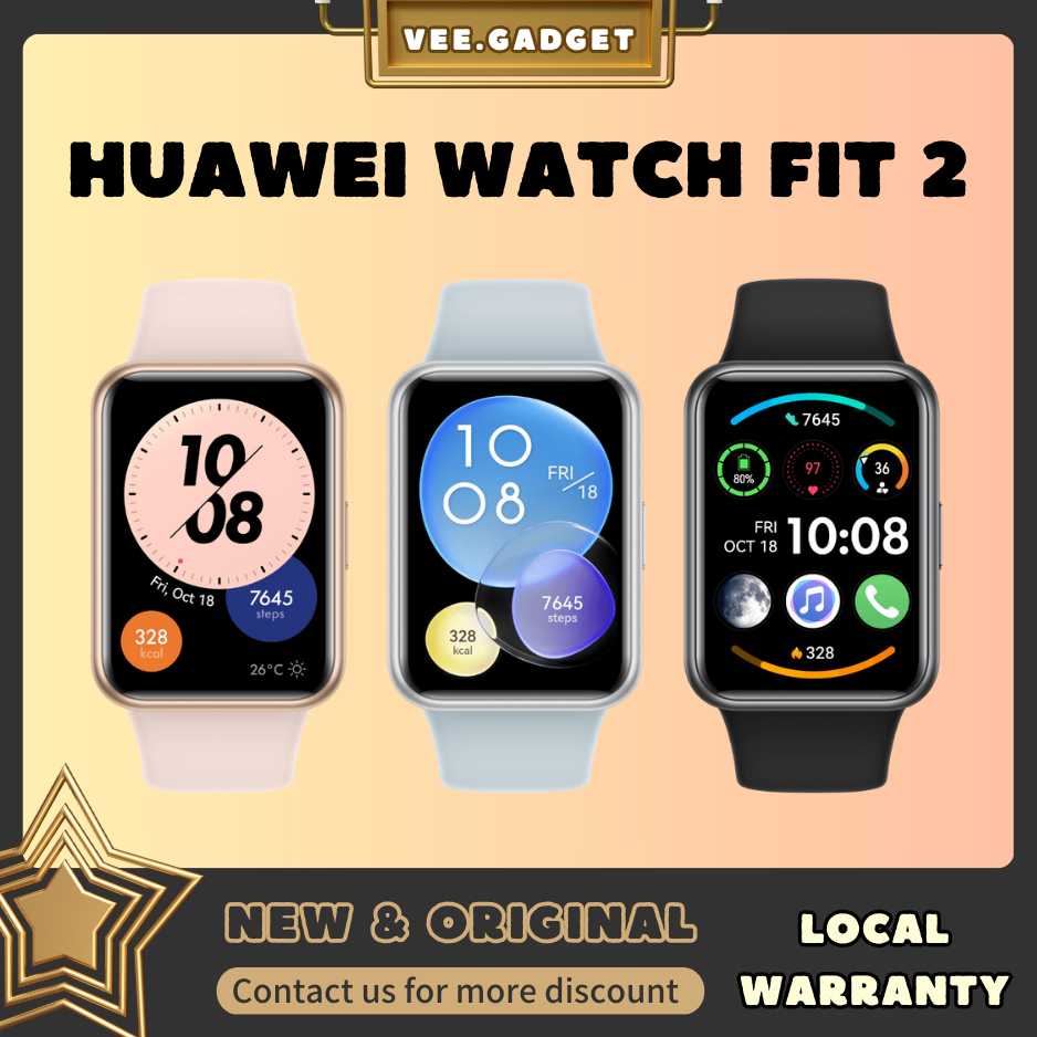 HUAWEI WATCH FIT 2 Smartwatch 1.74 Inch FullView AMOLED Display ...