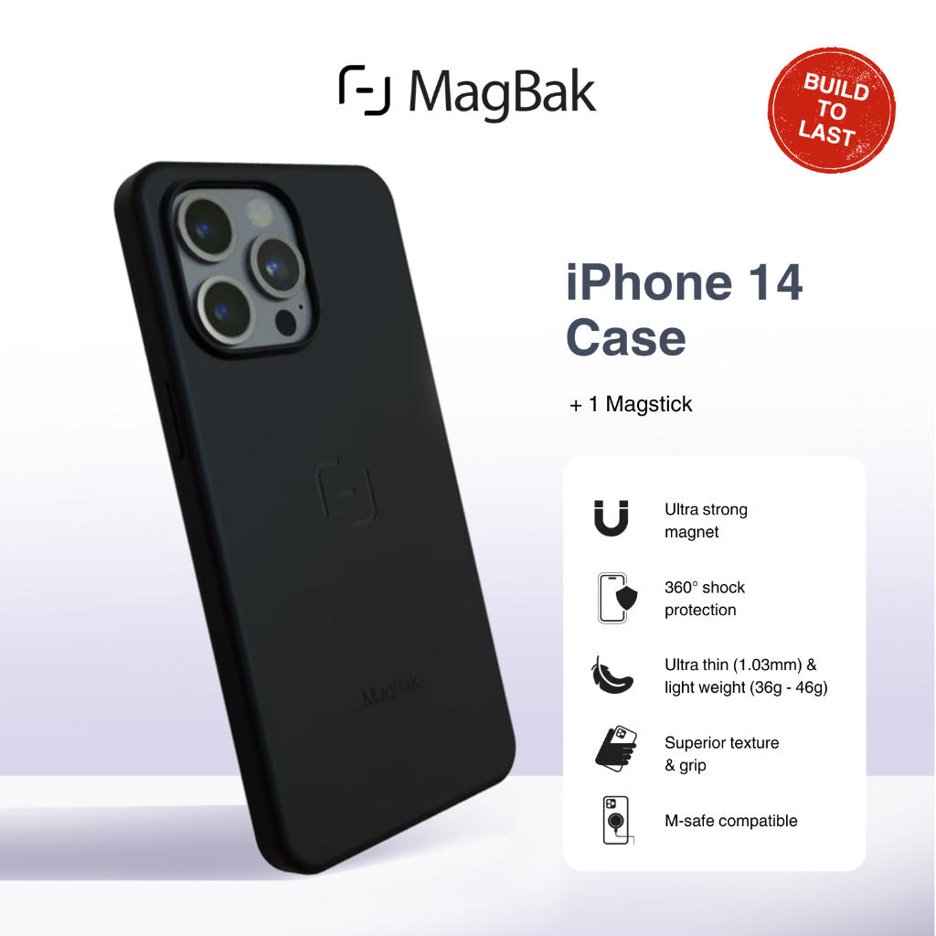 Magbak IPhone 14pro/ 14 pro max case with Mag Stick |Ultra Strong ...