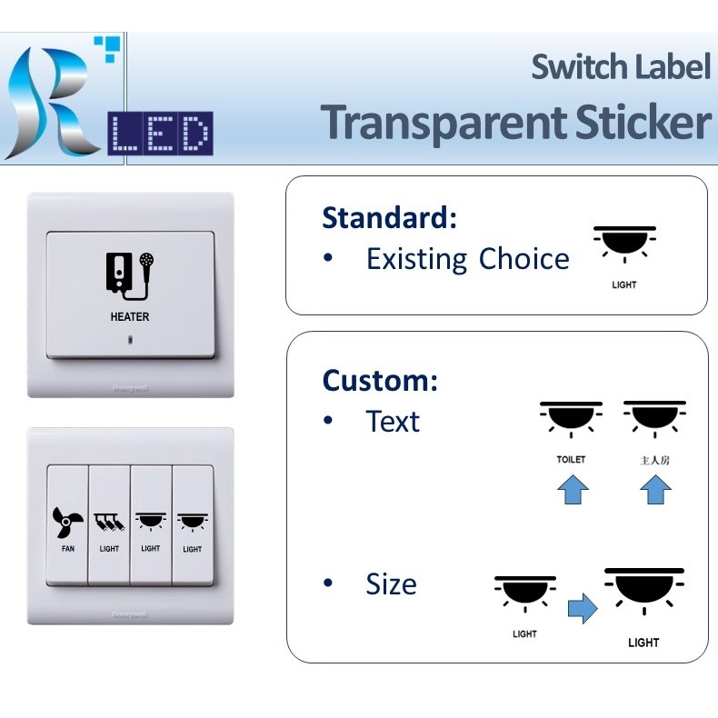 Transparent Switch Label Sticker | Shopee Singapore