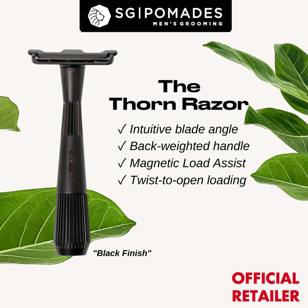 Leaf Shave The Thorn Razor - Black | Shopee Singapore