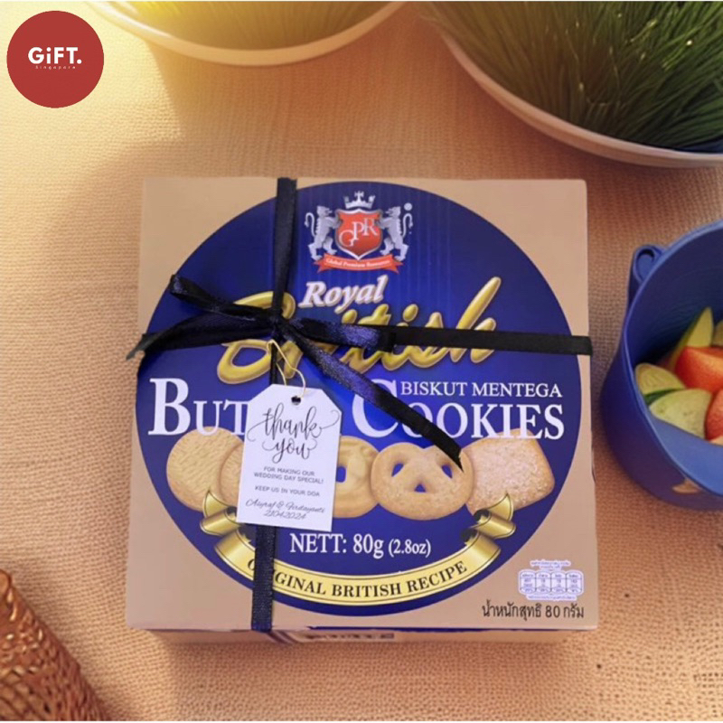 British Butter Cookies 80g Biscuit Biskut Doorgift for wedding | Shopee ...
